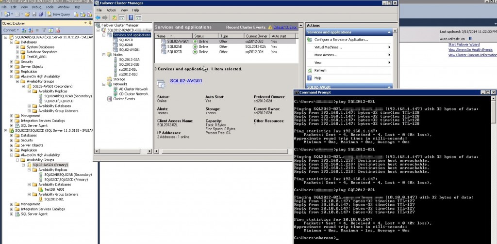 How To Setup Multi Site Sql 2012 Alwayson Cluster With Two Fcis Across Datacenters Blog